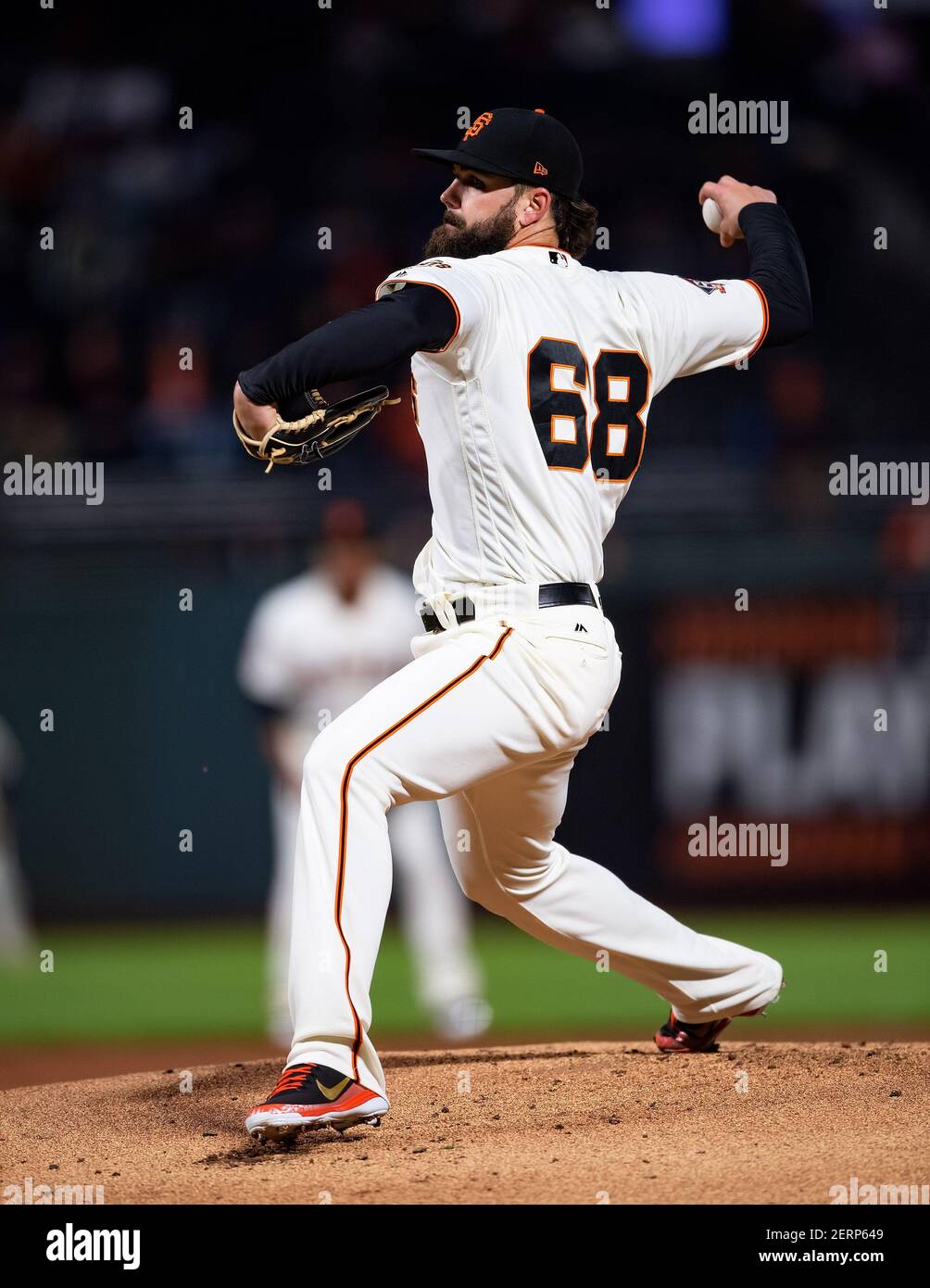 September 26, 2018: San Francisco Giants starting pitcher Casey Kelly ...