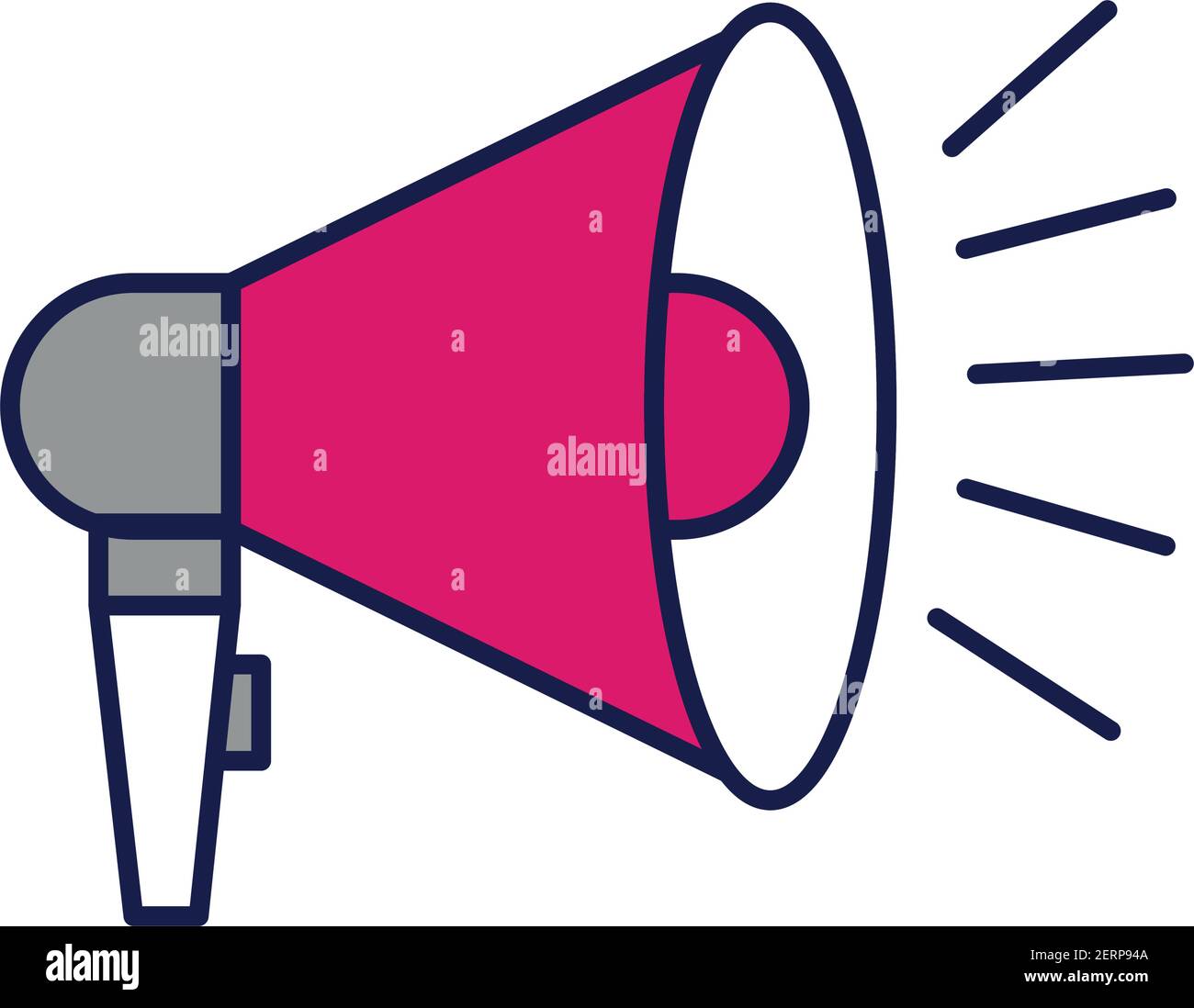 social media marketing megaphone advertising Stock Vector Image & Art ...