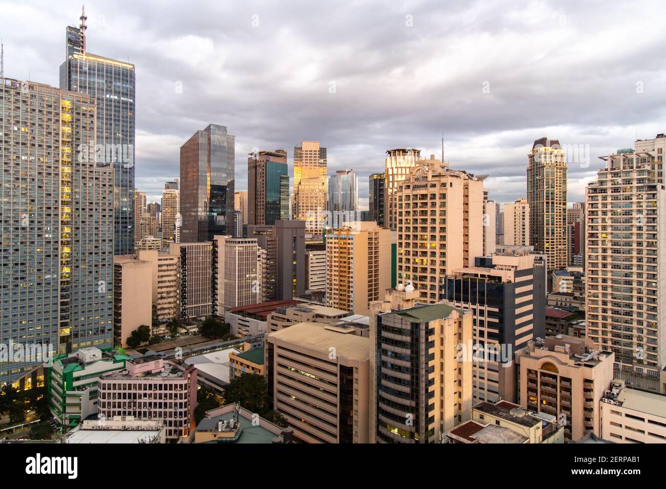 Feb 15, 2021 Makati city view at Metro Manila, Philippines Stock Photo ...
