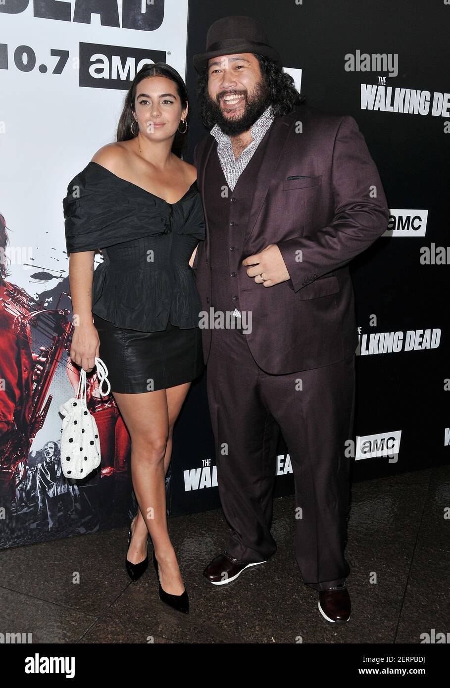 (L-R) Alanna Masterson and Cooper Andrews at AMC's “The Walking Dead ...