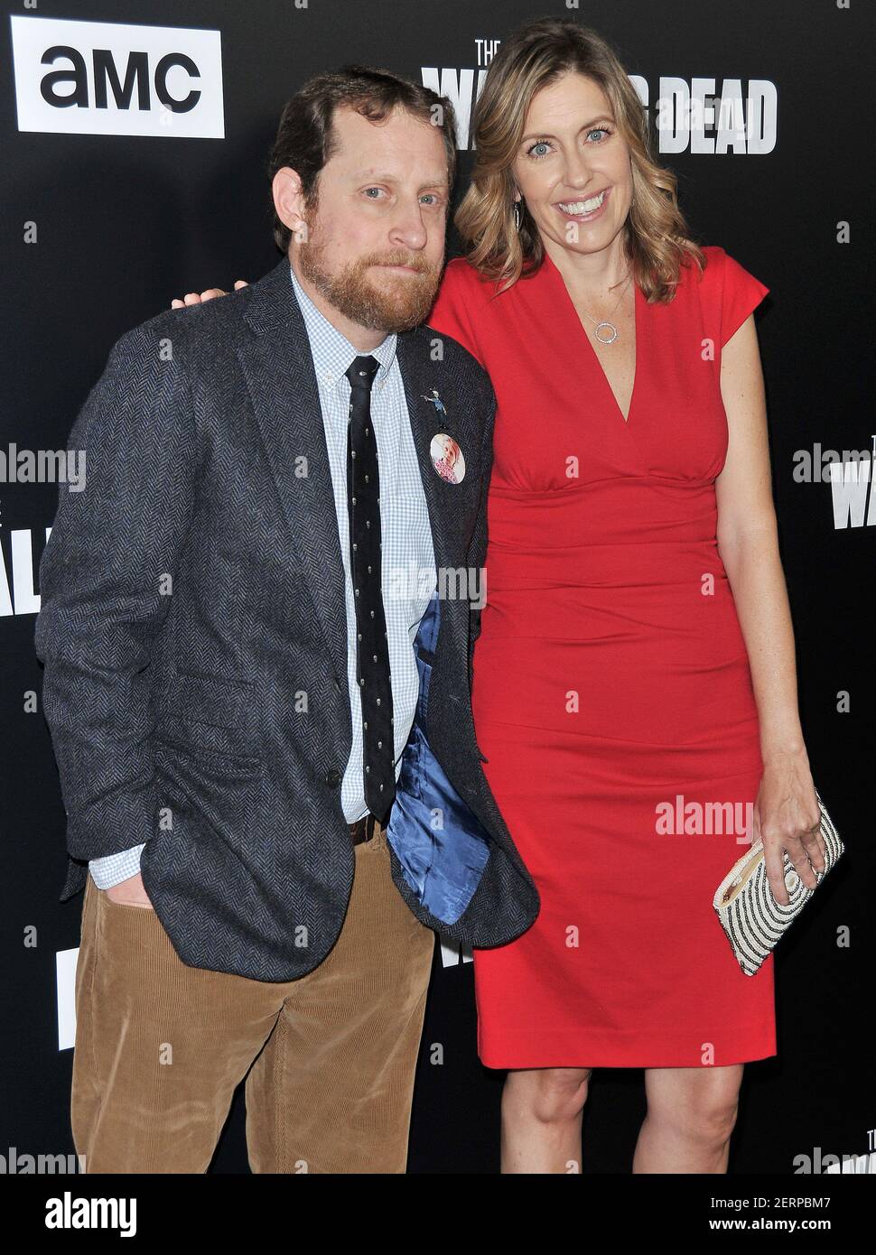 (L-R) Scott M. Gimple and Denise M. Huth at AMC's “The Walking Dead ...