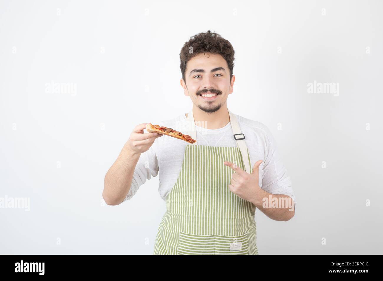 Man pointing at pizza hi-res stock photography and images - Alamy