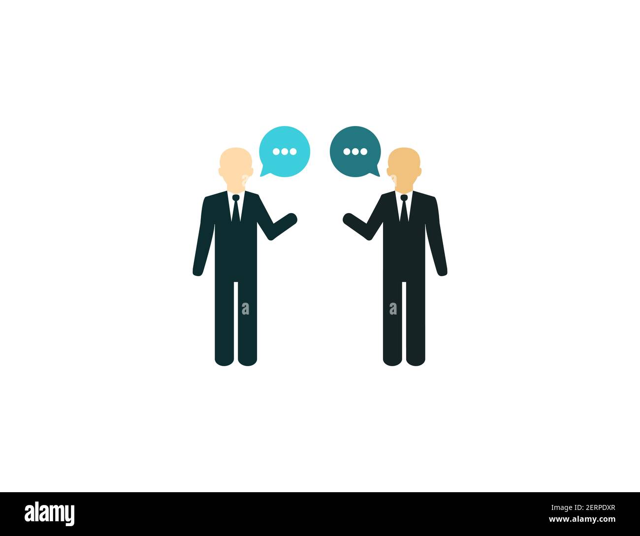 People talking icon on white background. Vector illustration Stock ...