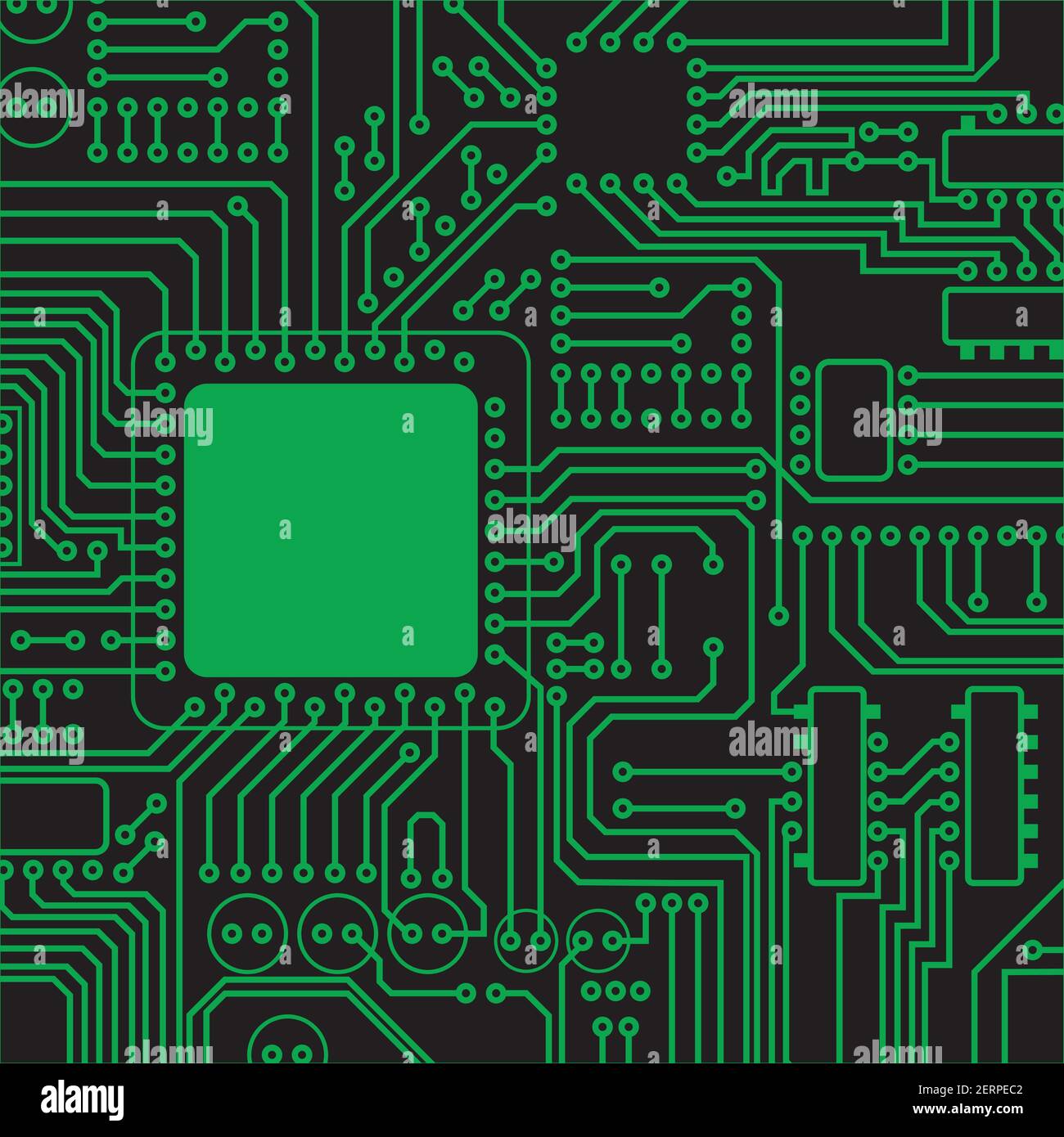 Electric circuit green background Stock Vector Image & Art - Alamy