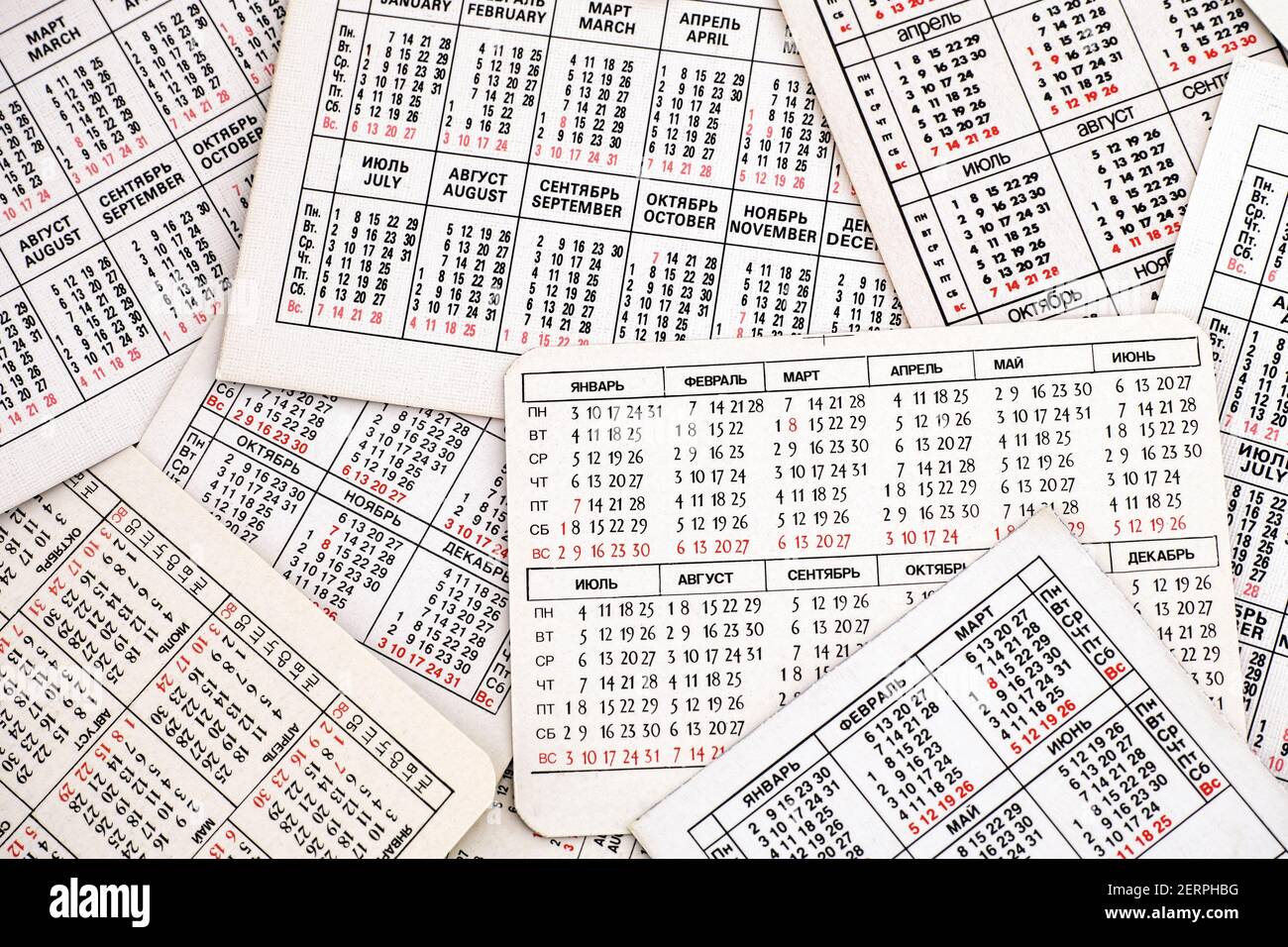 Weekly calendars hi-res stock photography and images - Alamy