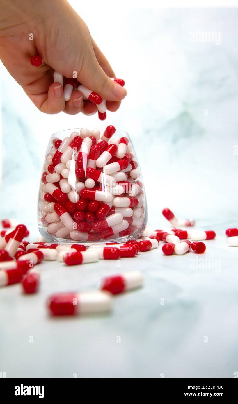 Hand grabbing drugs hi-res stock photography and images - Alamy