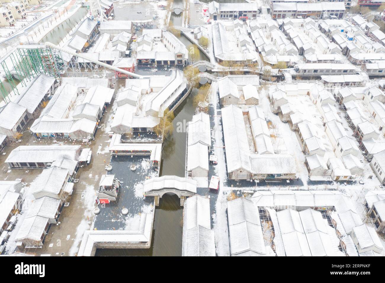 BINZHOU, CHINA - MARCH 1, 2021 - An ancient village of Weiji after ...