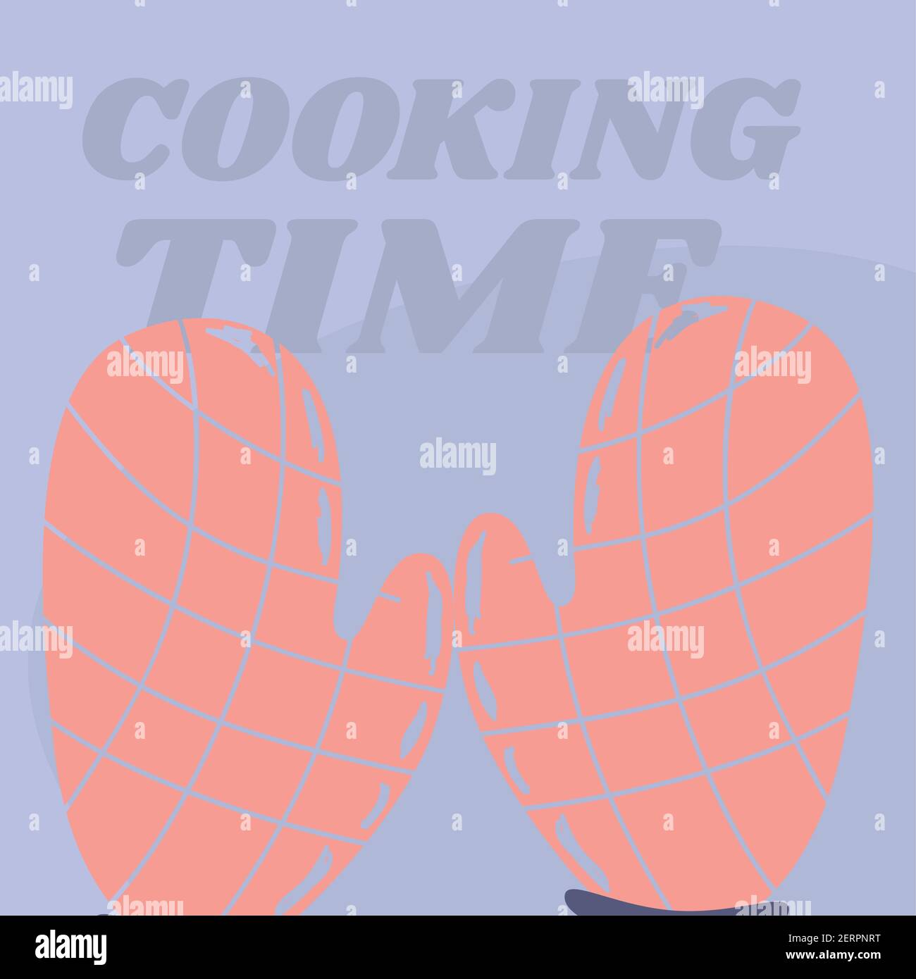 cooking time potholders utensil cartoon Stock Vector Image & Art - Alamy