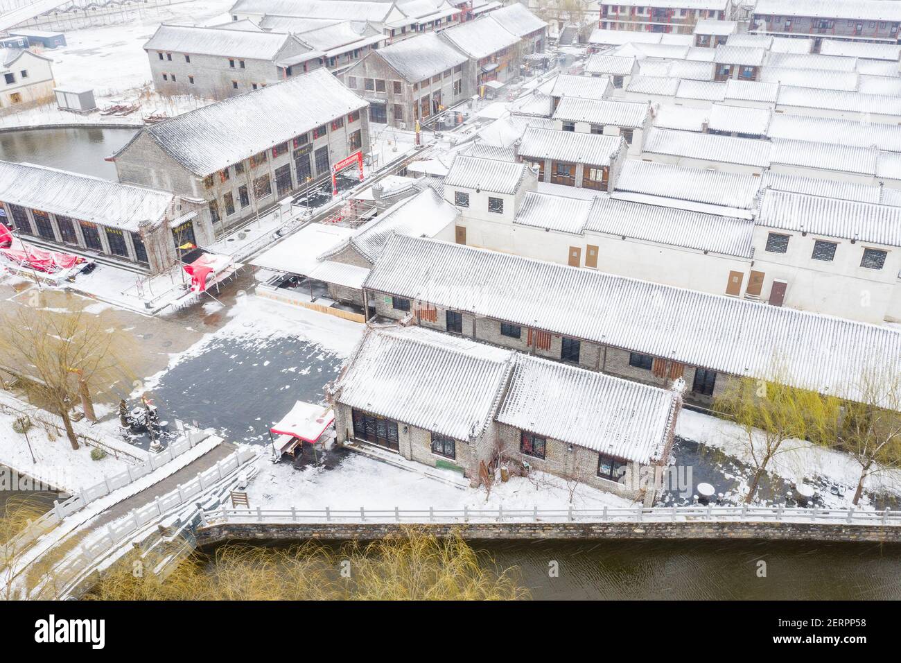 BINZHOU, CHINA - MARCH 1, 2021 - An ancient village of Weiji after ...