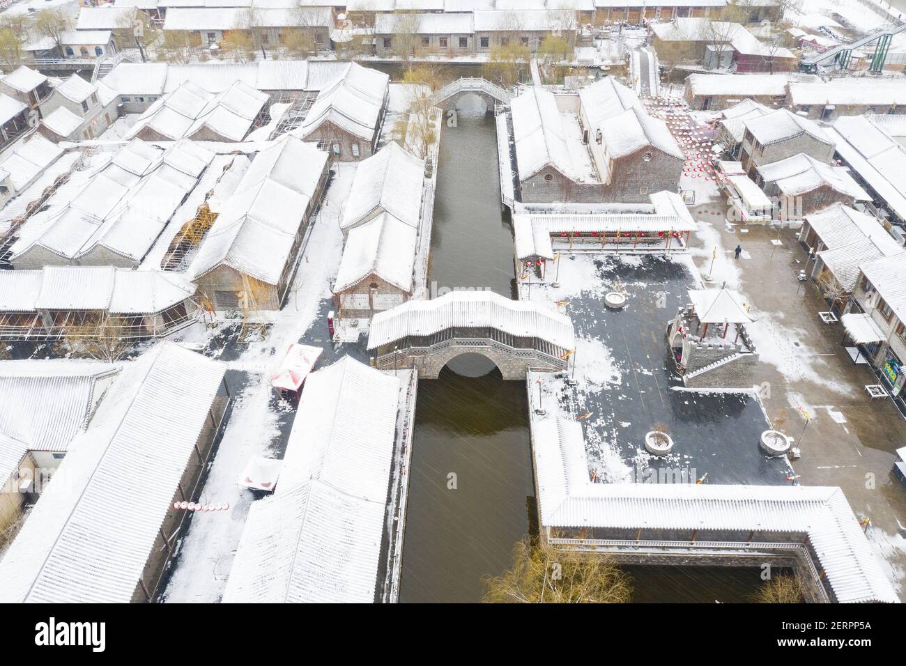 BINZHOU, CHINA - MARCH 1, 2021 - An ancient village of Weiji after ...
