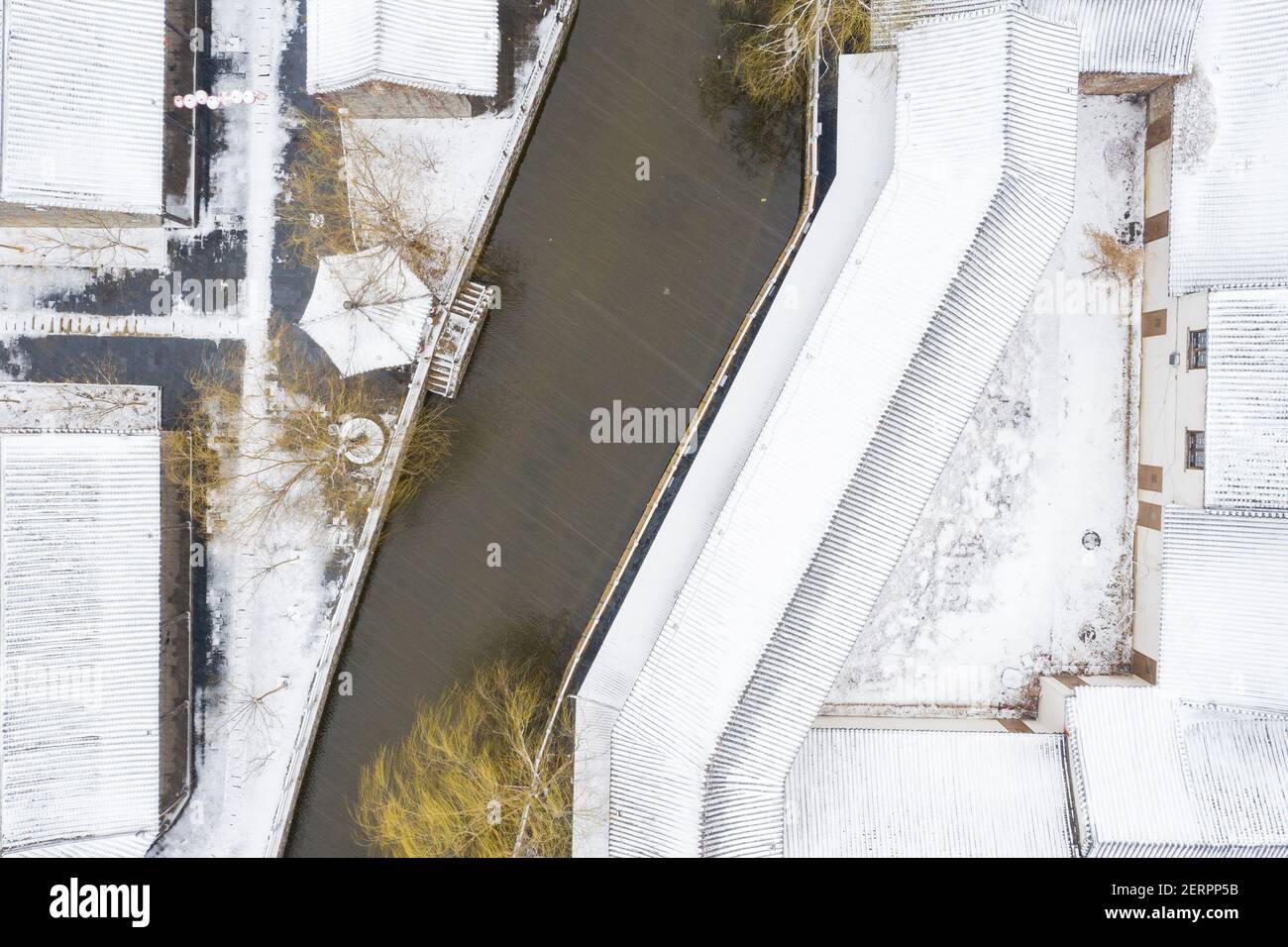 BINZHOU, CHINA - MARCH 1, 2021 - An ancient village of Weiji after ...