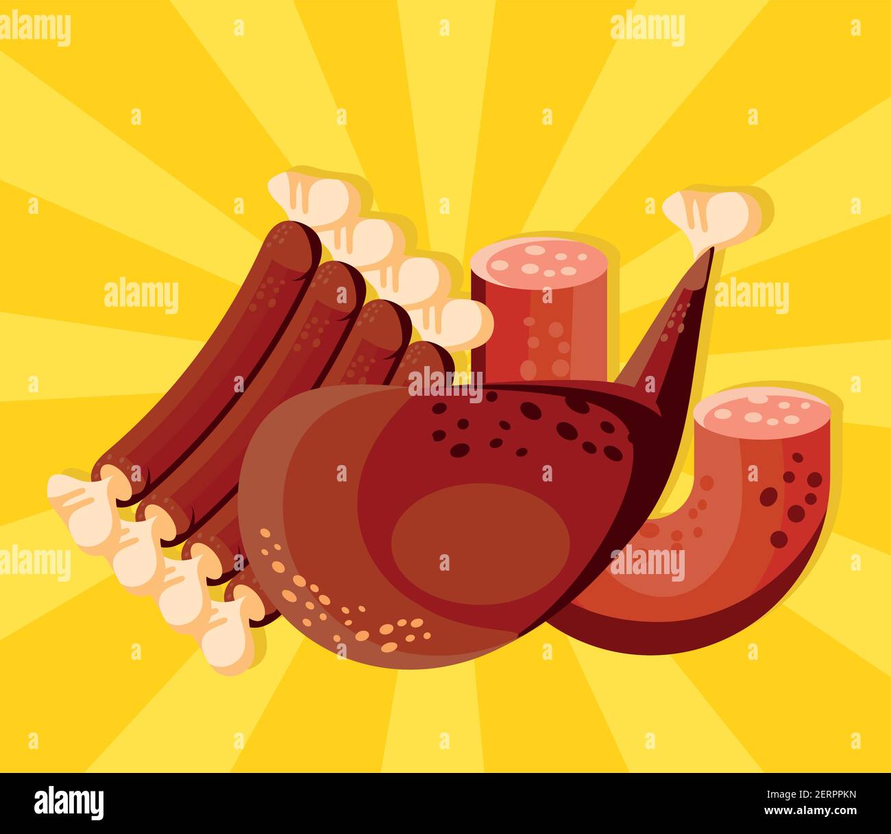 Lean meats Stock Vector Images - Alamy