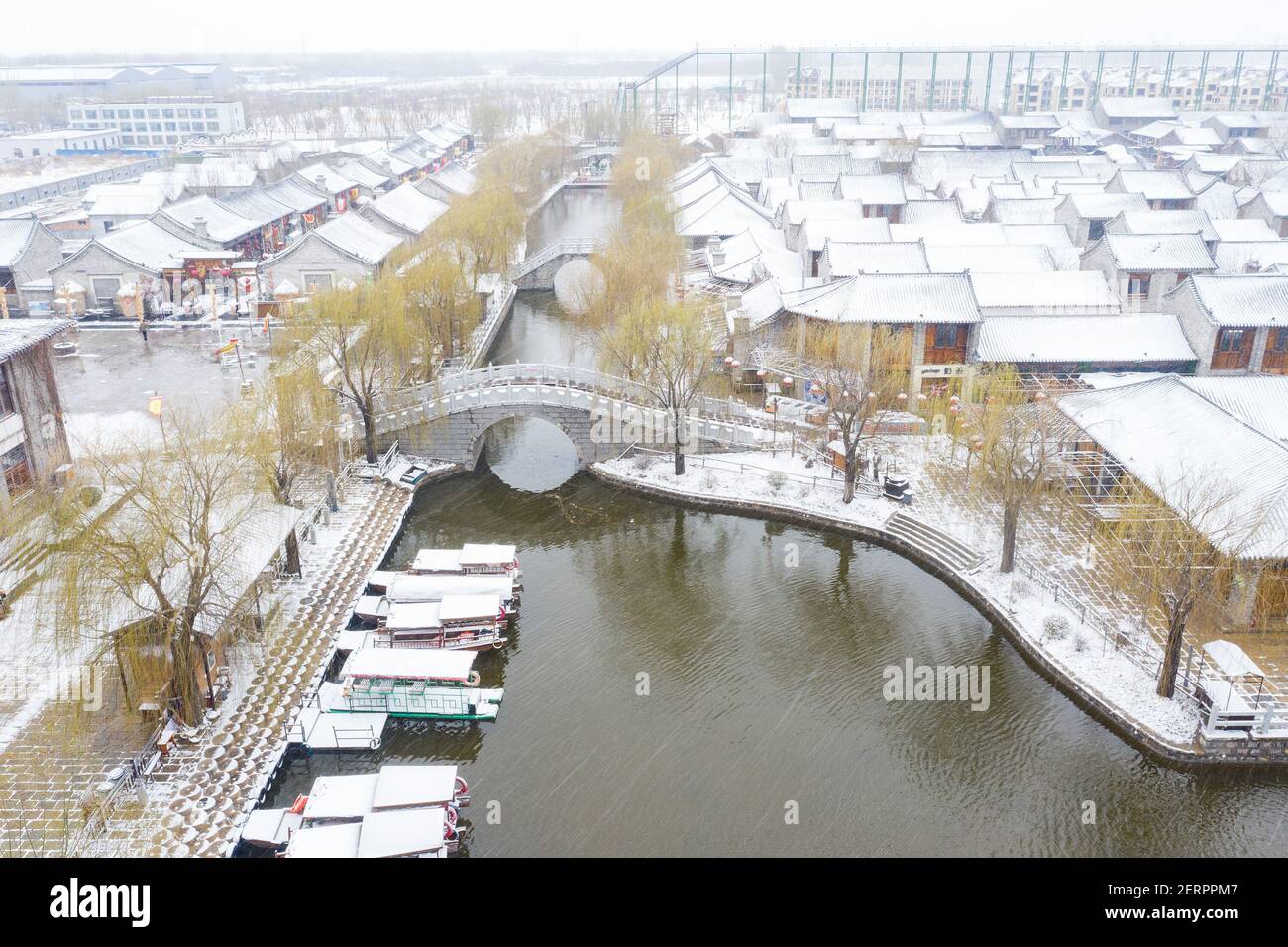 BINZHOU, CHINA - MARCH 1, 2021 - An ancient village of Weiji after ...