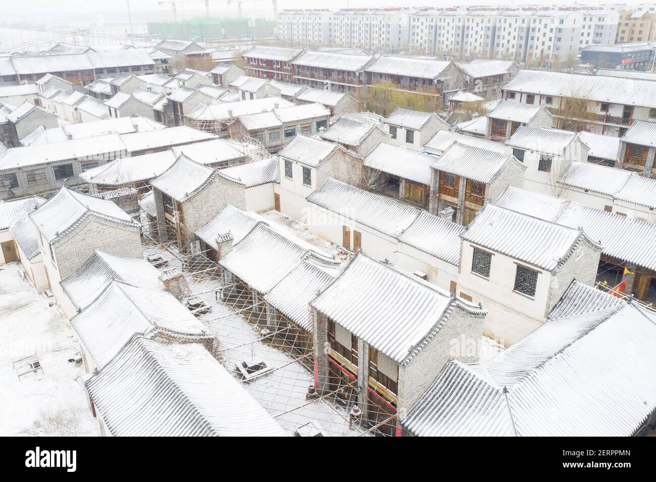 BINZHOU, CHINA - MARCH 1, 2021 - An ancient village of Weiji after ...