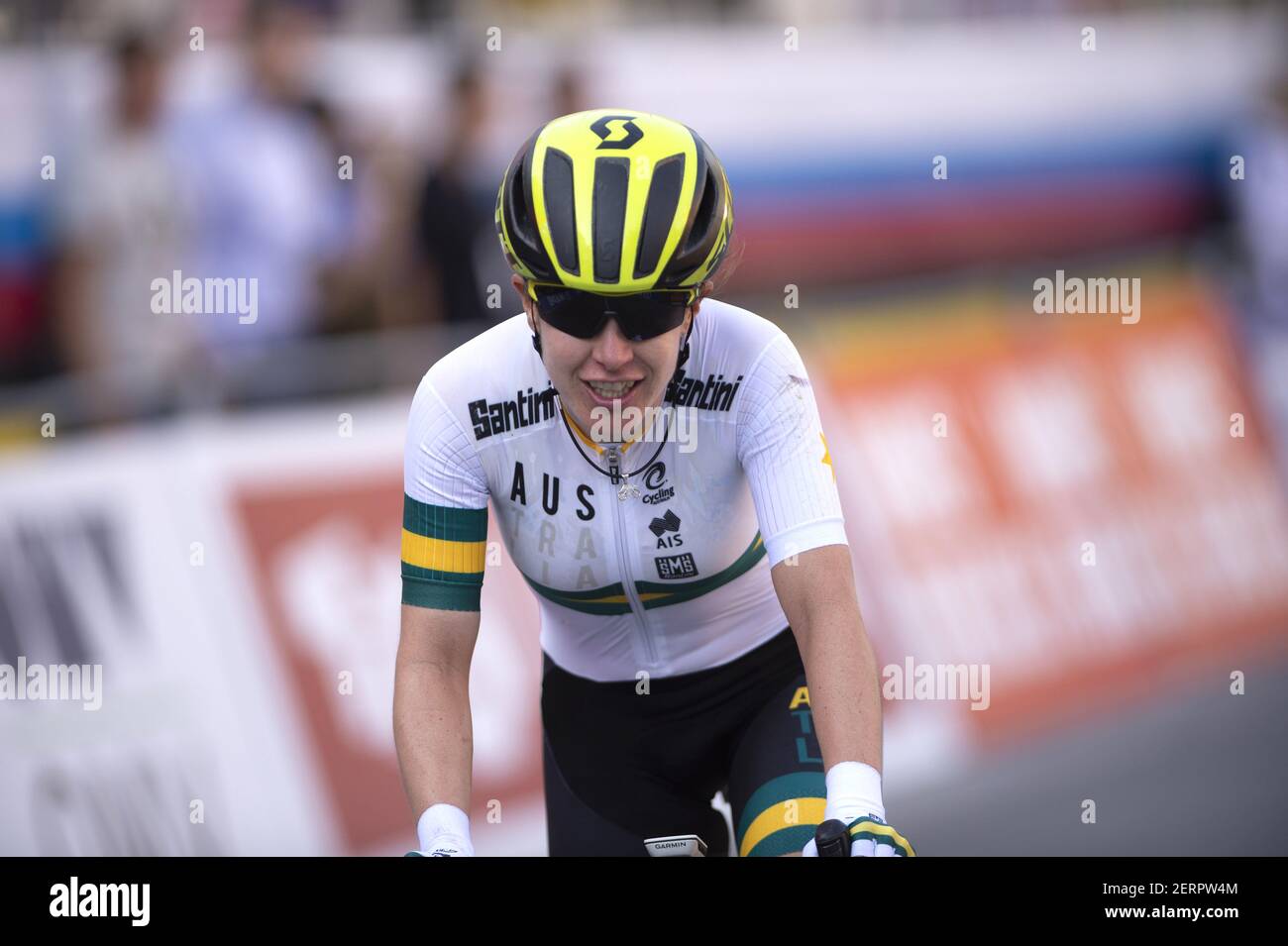 Amanda Spratt of Australia finishes second in the Elite Women's Road ...