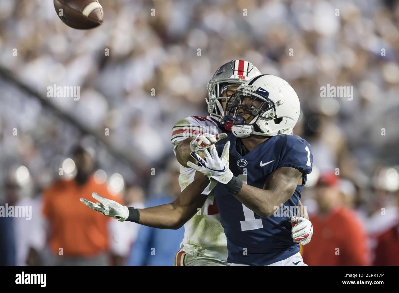 September 29, 2018: Penn State Nittany Lions wide receiver KJ Hamler (1 ...