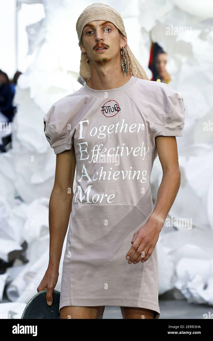 Mitch Grassi walks on the runway during the Vivienne Westwood Fashion ...