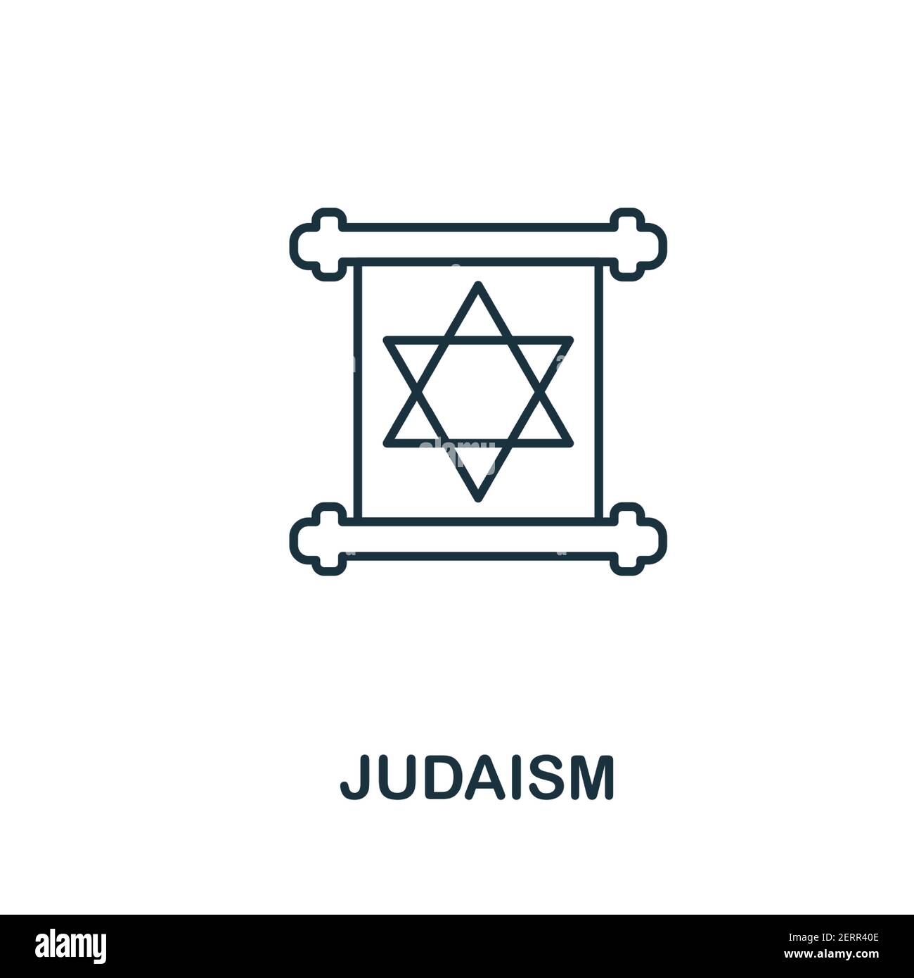 Judaism icon. Simple element from religion collection. Creative Judaism ...