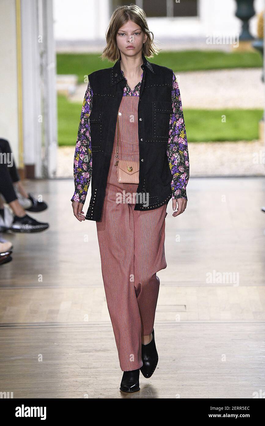 Model Nelly Vakulenko walks on the runway during the Paul & Joe Fashion ...