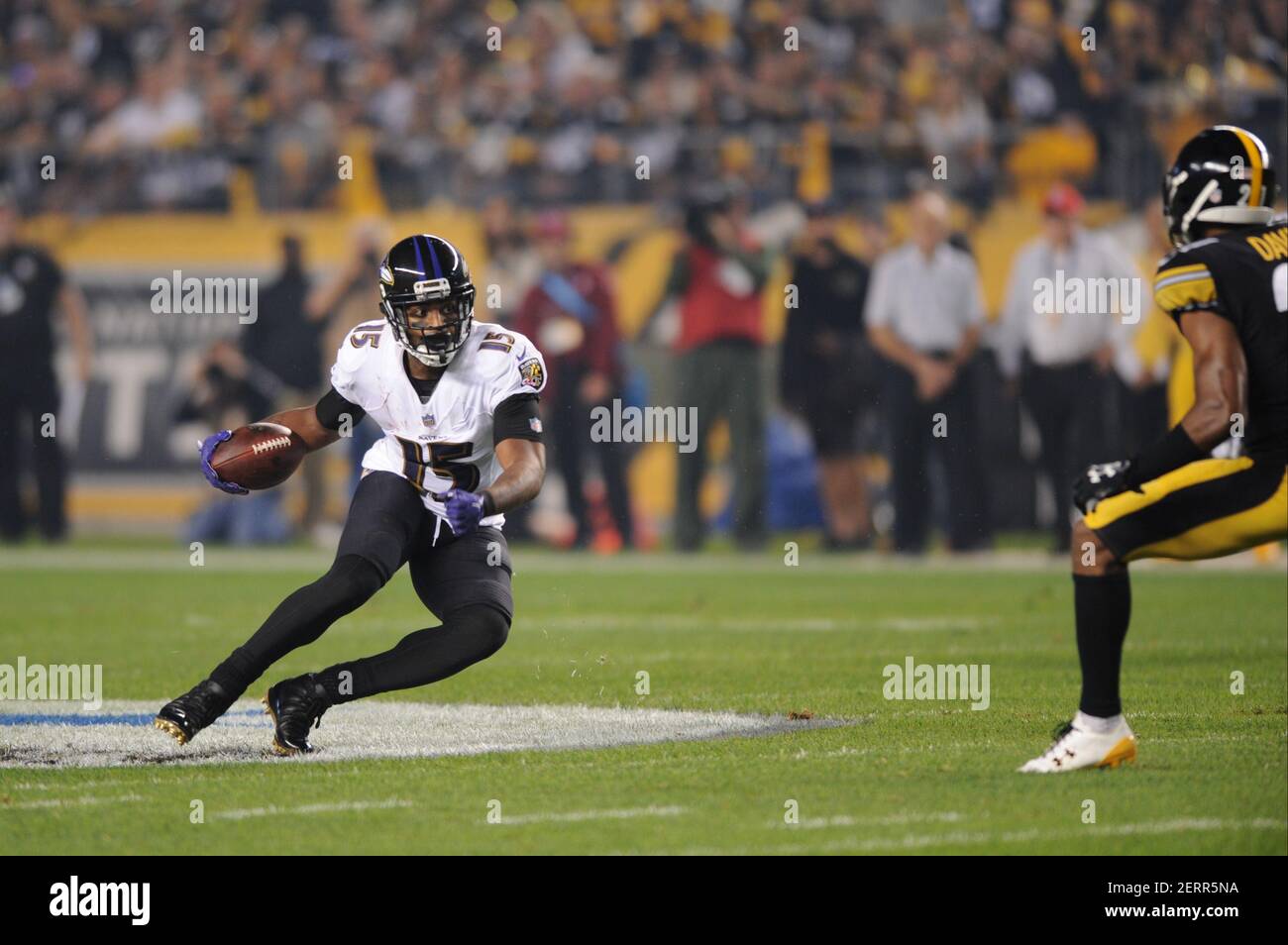 September 30th, 2018: Ravens #15 Michael Crabtree during the Pittsburgh ...