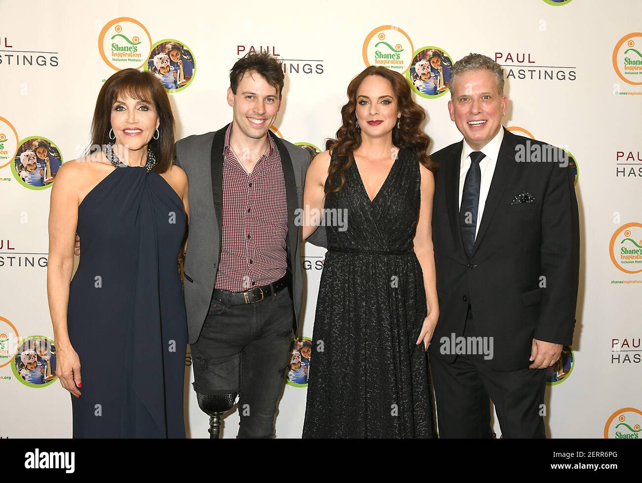 Joan Ryan, Evan Ruggiero, Melissa Errico and Billy Stritch attend Shane ...