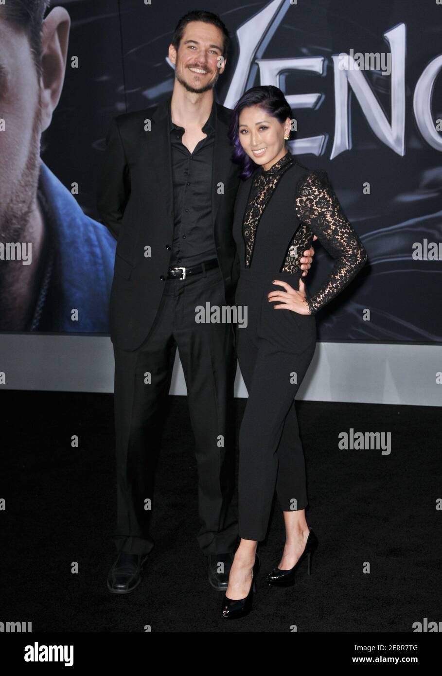 (L-R) Peter Kitch and Mari Takahashi at the “Venom” Los Angeles ...