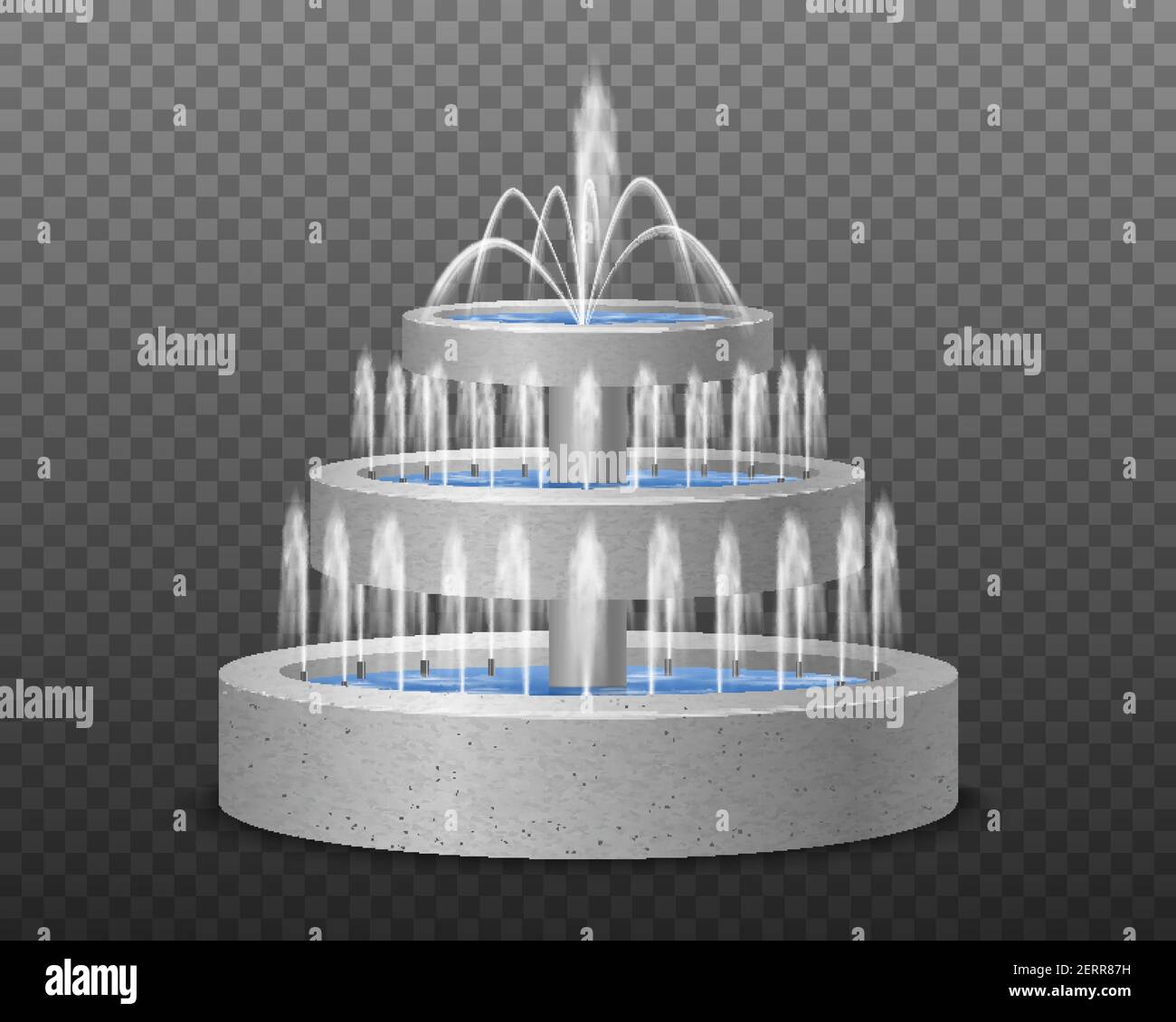 Three tiered garden outdoor modern style decorative water fountain ...