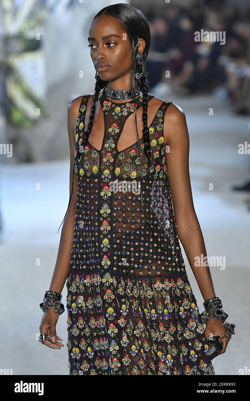 Model Lalani Ali walks on the runway during the XX Fashion Show during ...