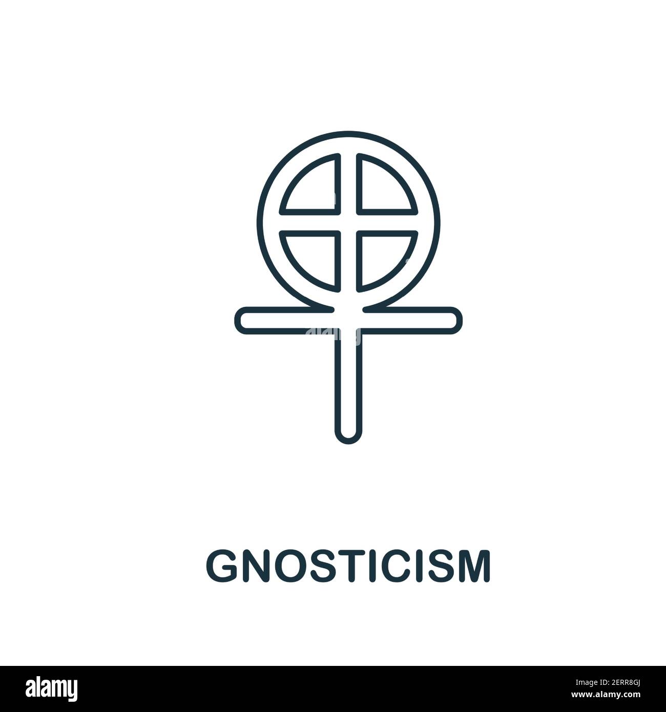 Gnosticism icon. Simple element from religion collection. Creative ...