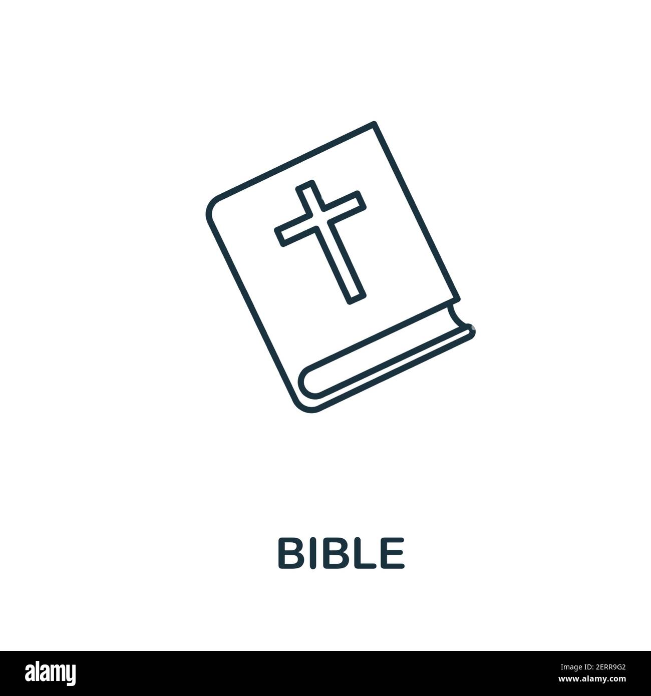 Bible icon. Simple element from religion collection. Creative Bible ...