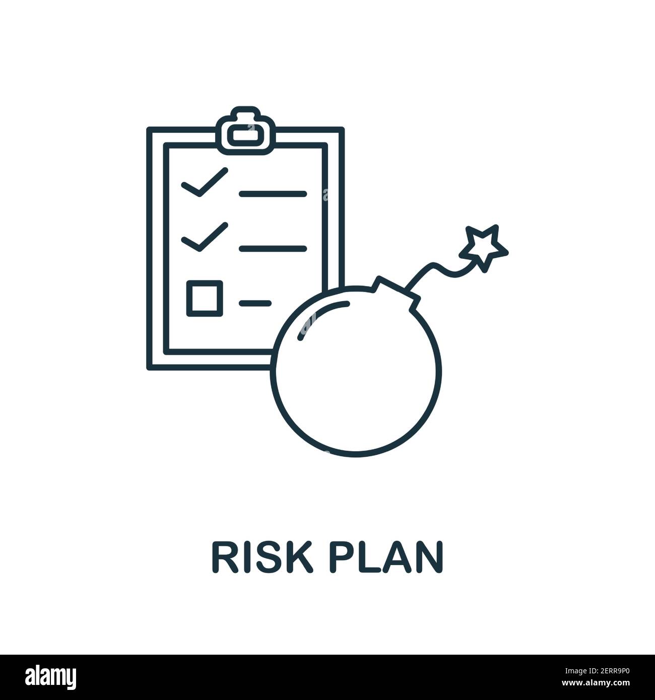 Risk Plan icon. Simple element from risk management collection ...