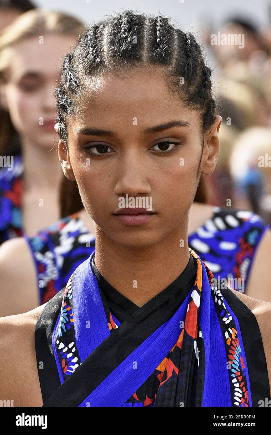 Aiden Curtiss walks on the runway during the Leonard Fashion Show ...