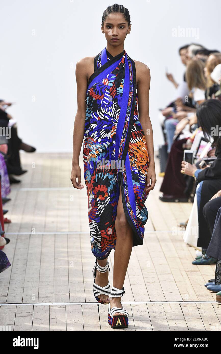 Aiden Curtiss walks on the runway during the Leonard Fashion Show ...