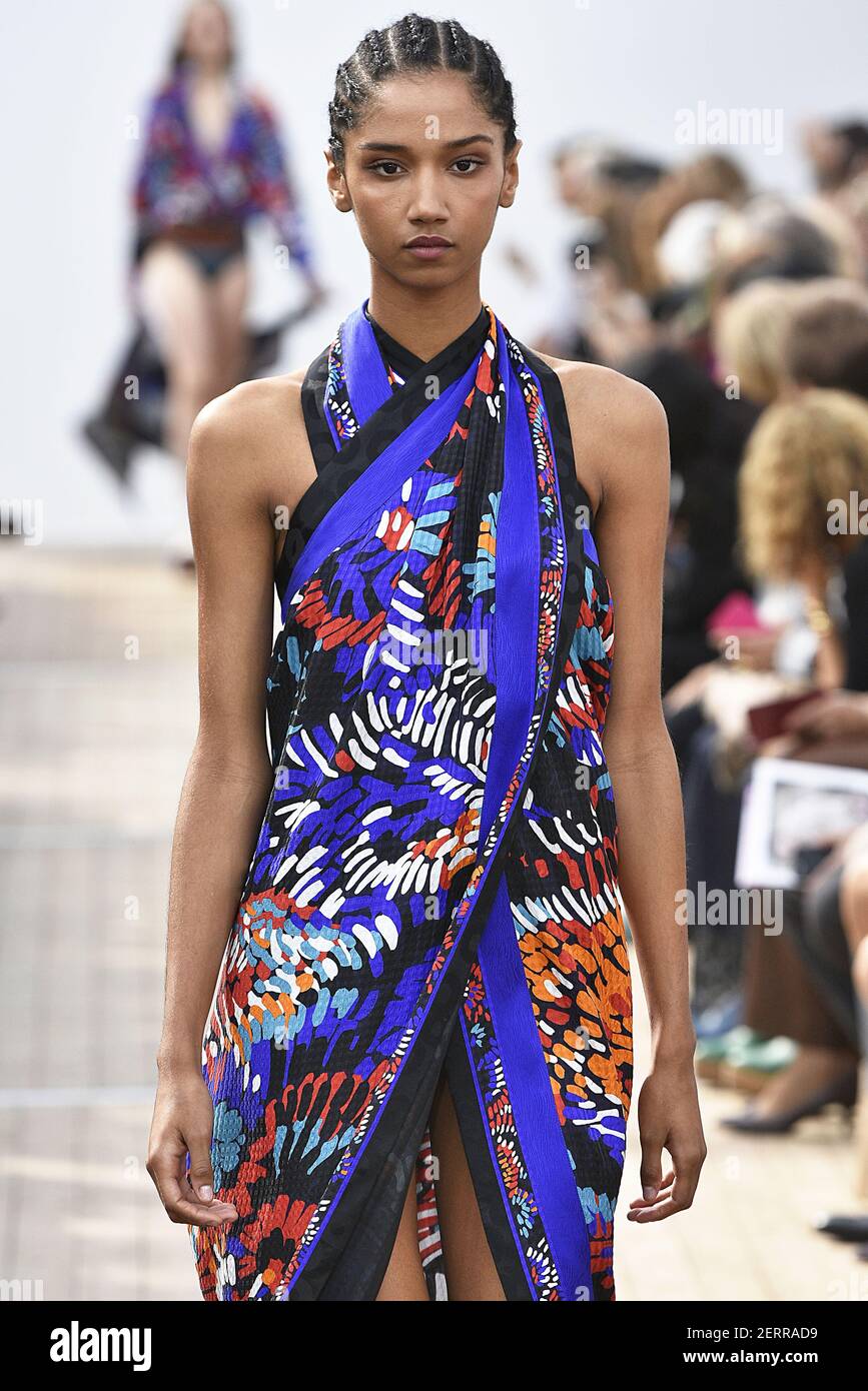 Aiden Curtiss walks on the runway during the Leonard Fashion Show ...