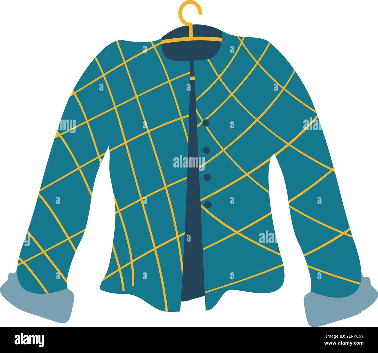 Jacket leather hanging Stock Vector Images - Alamy