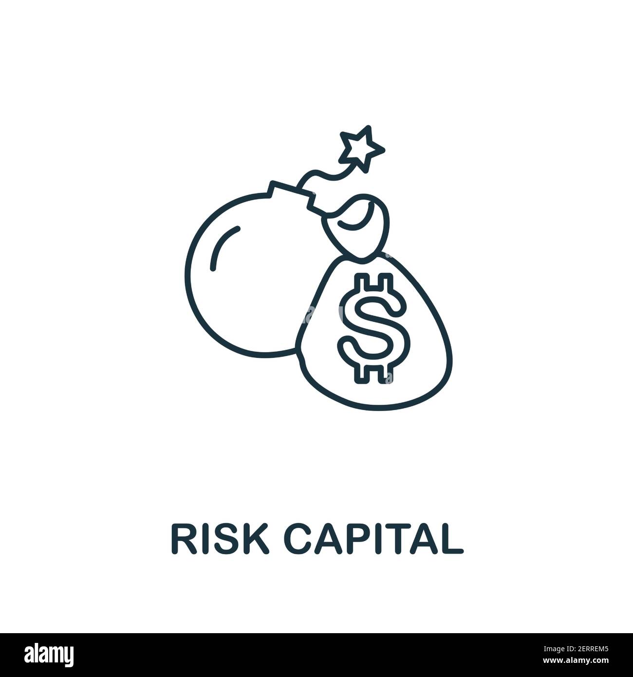 Risk Capital icon. Simple element from risk management collection ...