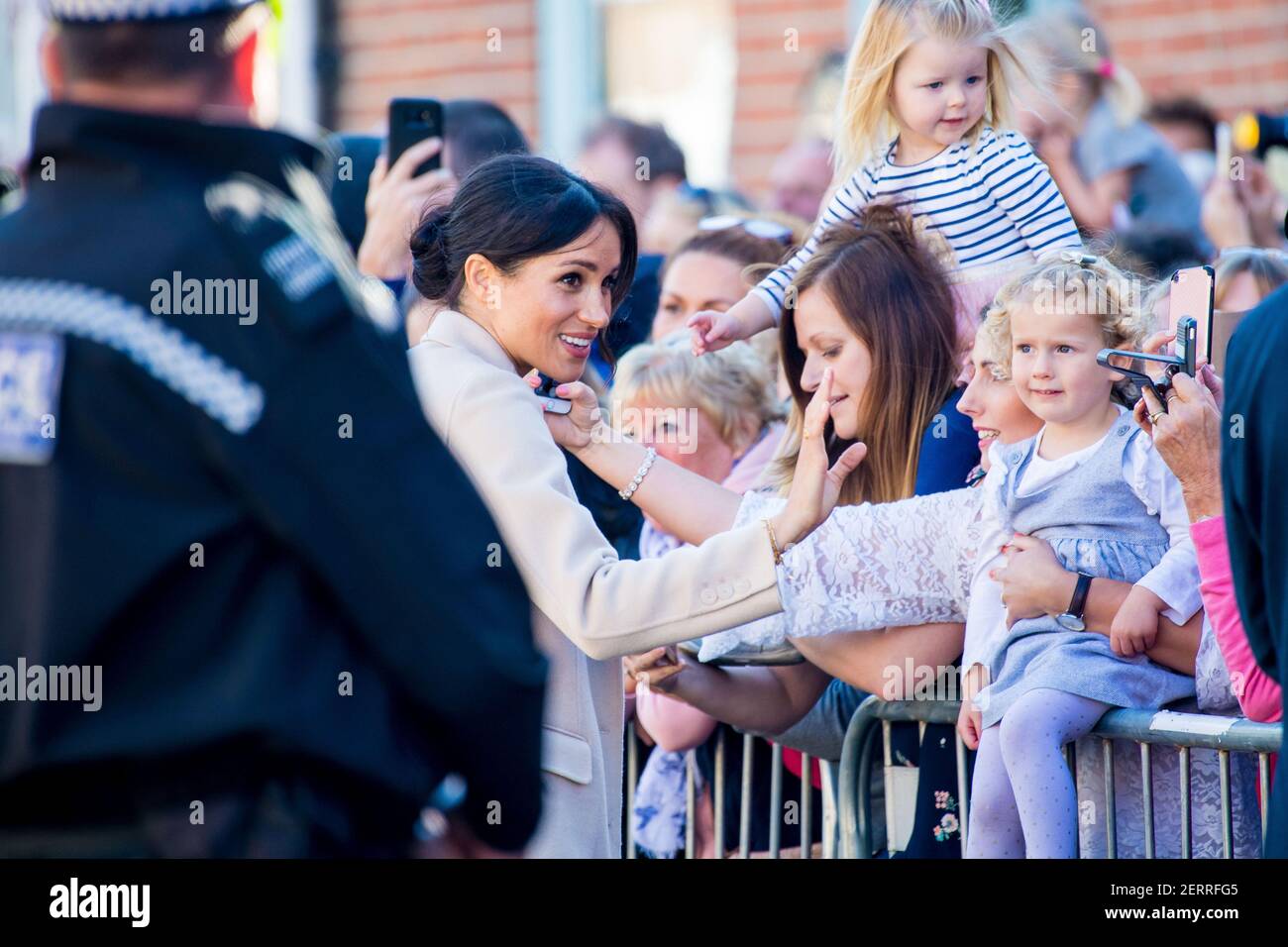 Prince Harry and Meghan Markle, Duke and Duchess of Sussex greet public ...