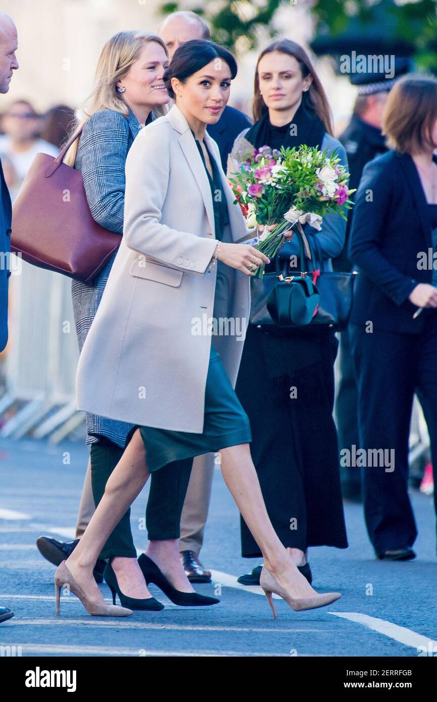 Prince Harry and Meghan Markle, Duke and Duchess of Sussex greet public ...