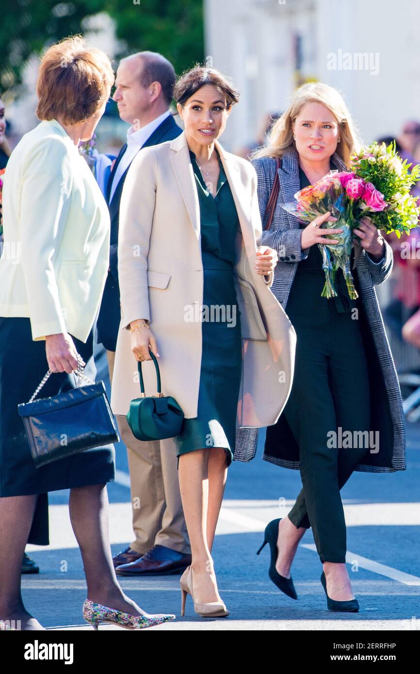 Prince Harry and Meghan Markle, Duke and Duchess of Sussex greet public ...