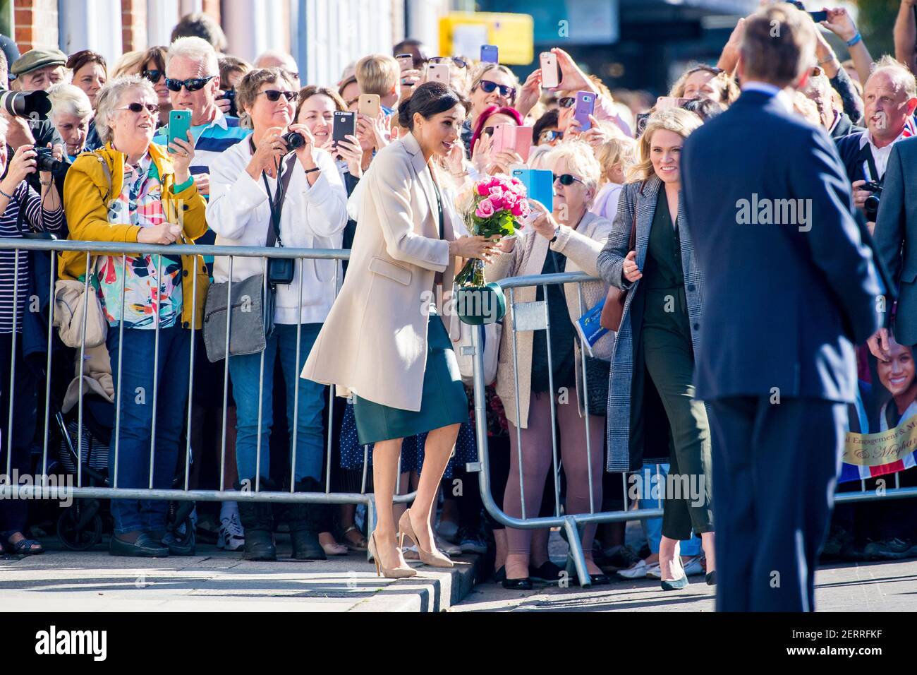 Prince Harry and Meghan Markle, Duke and Duchess of Sussex greet public ...