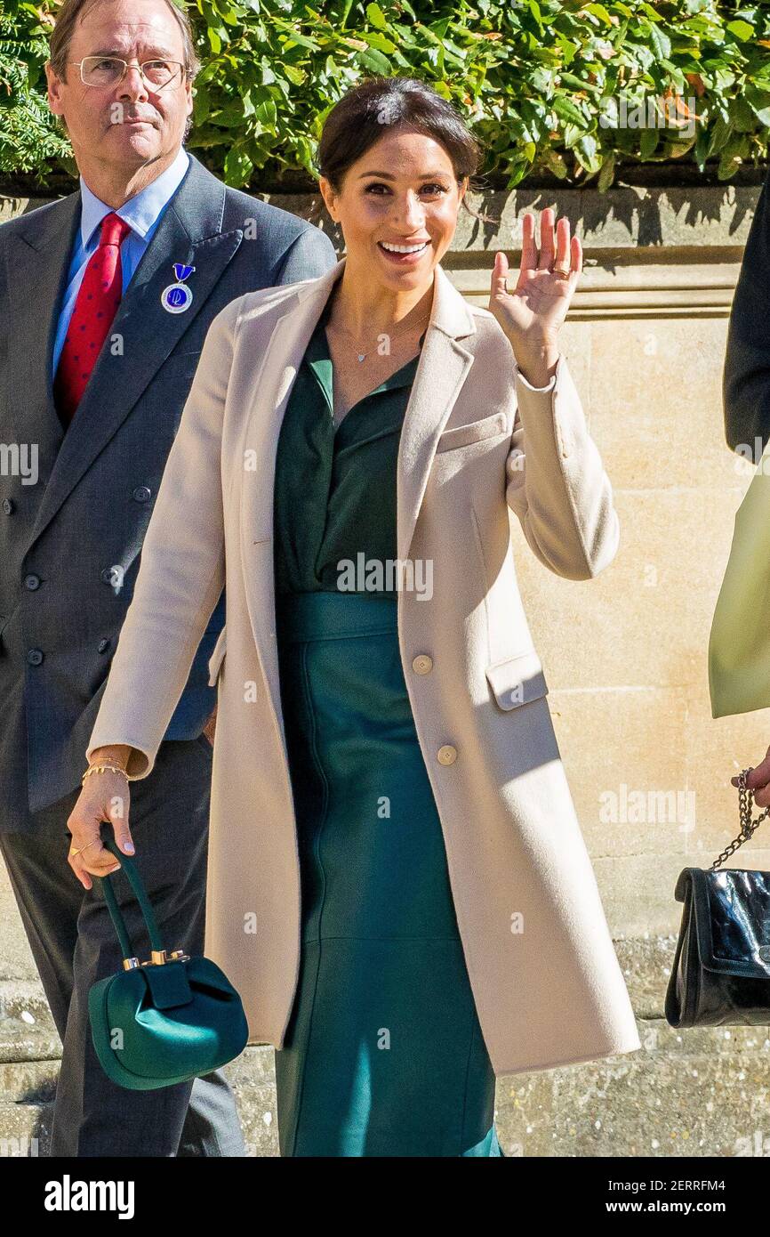 Prince Harry and Meghan Markle, Duke and Duchess of Sussex greet public ...