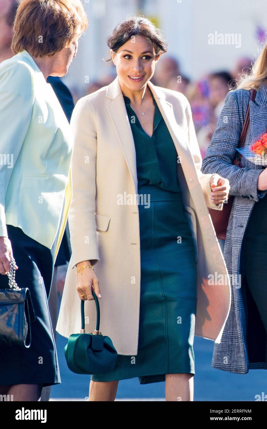 Prince Harry and Meghan Markle, Duke and Duchess of Sussex greet public ...