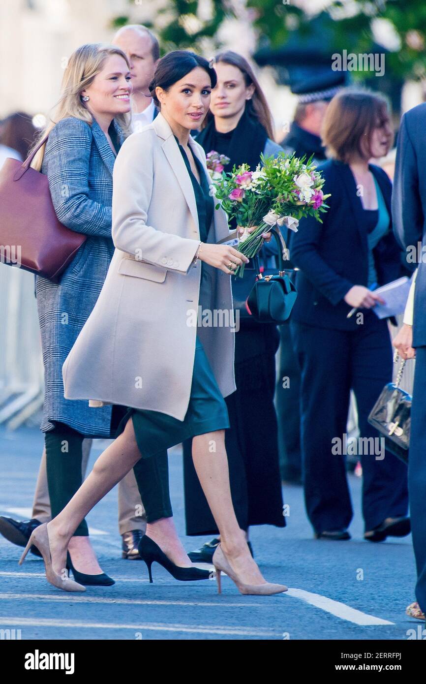 Prince Harry and Meghan Markle, Duke and Duchess of Sussex greet public ...