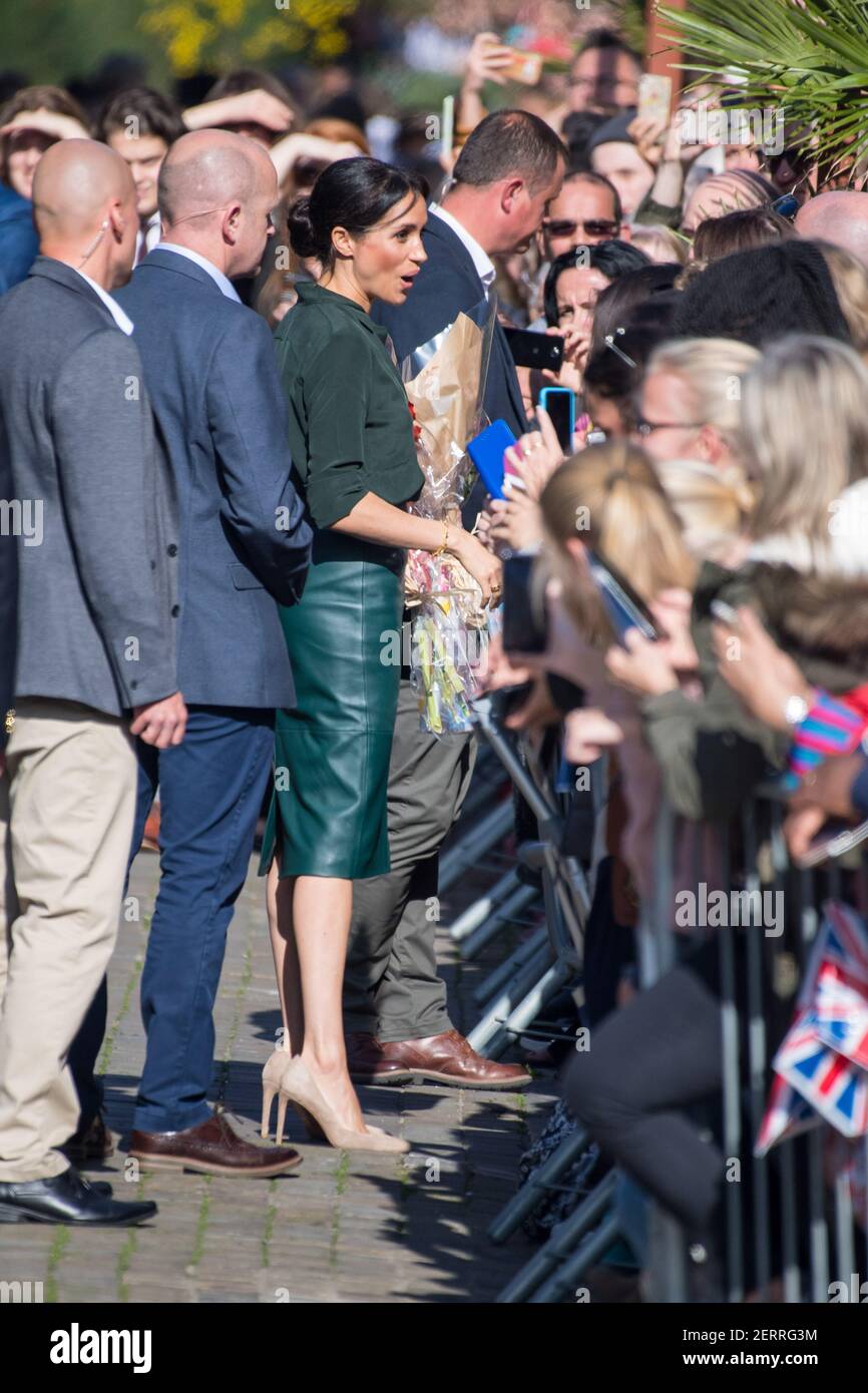 Prince Harry and Meghan Markle, Duke and Duchess of Sussex make a visit ...