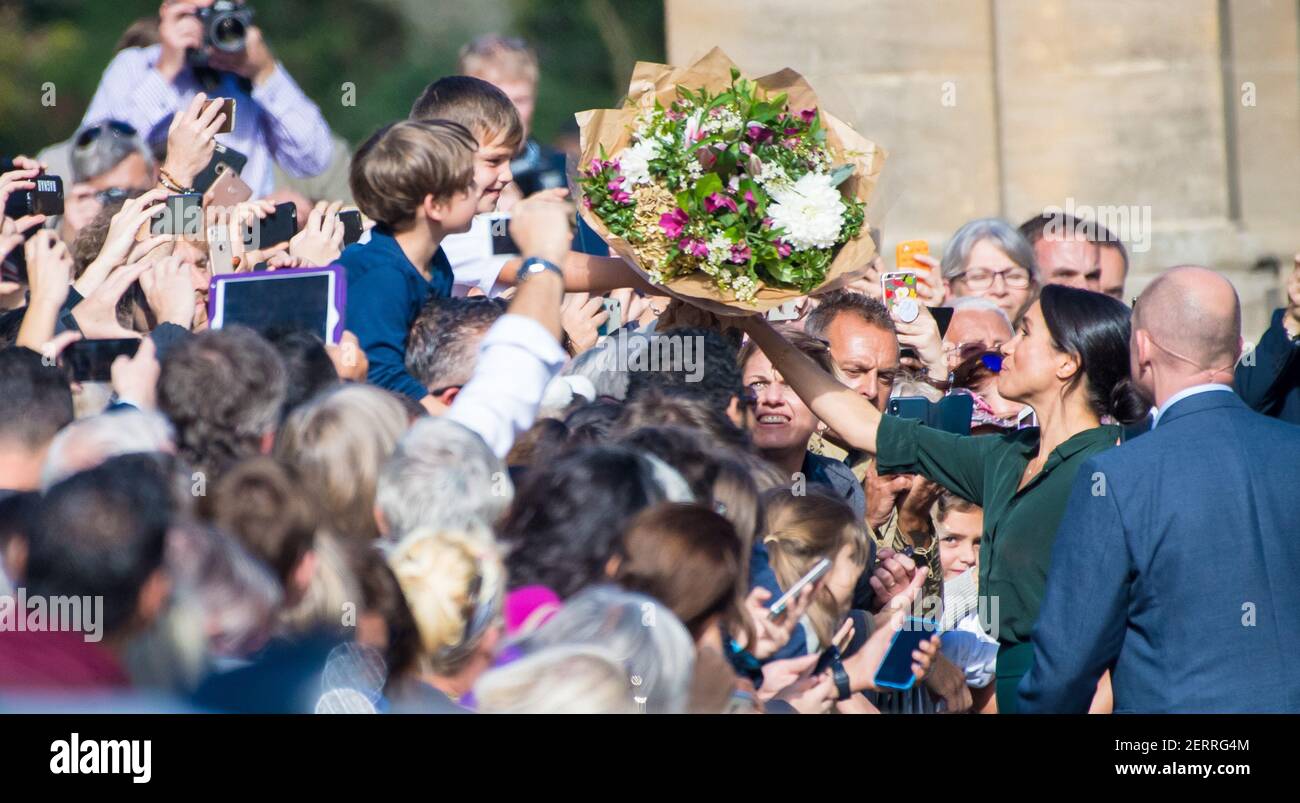 Prince Harry and Meghan Markle, Duke and Duchess of Sussex make a visit ...