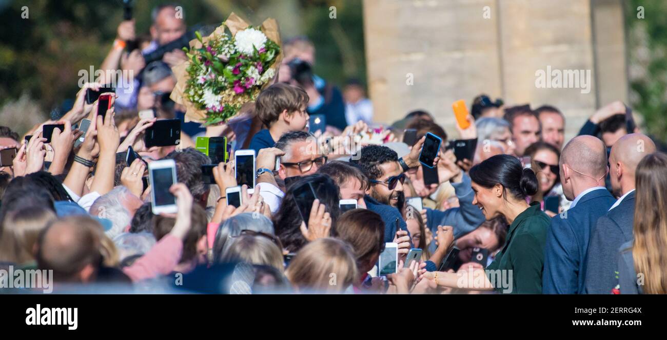 Prince Harry and Meghan Markle, Duke and Duchess of Sussex make a visit ...