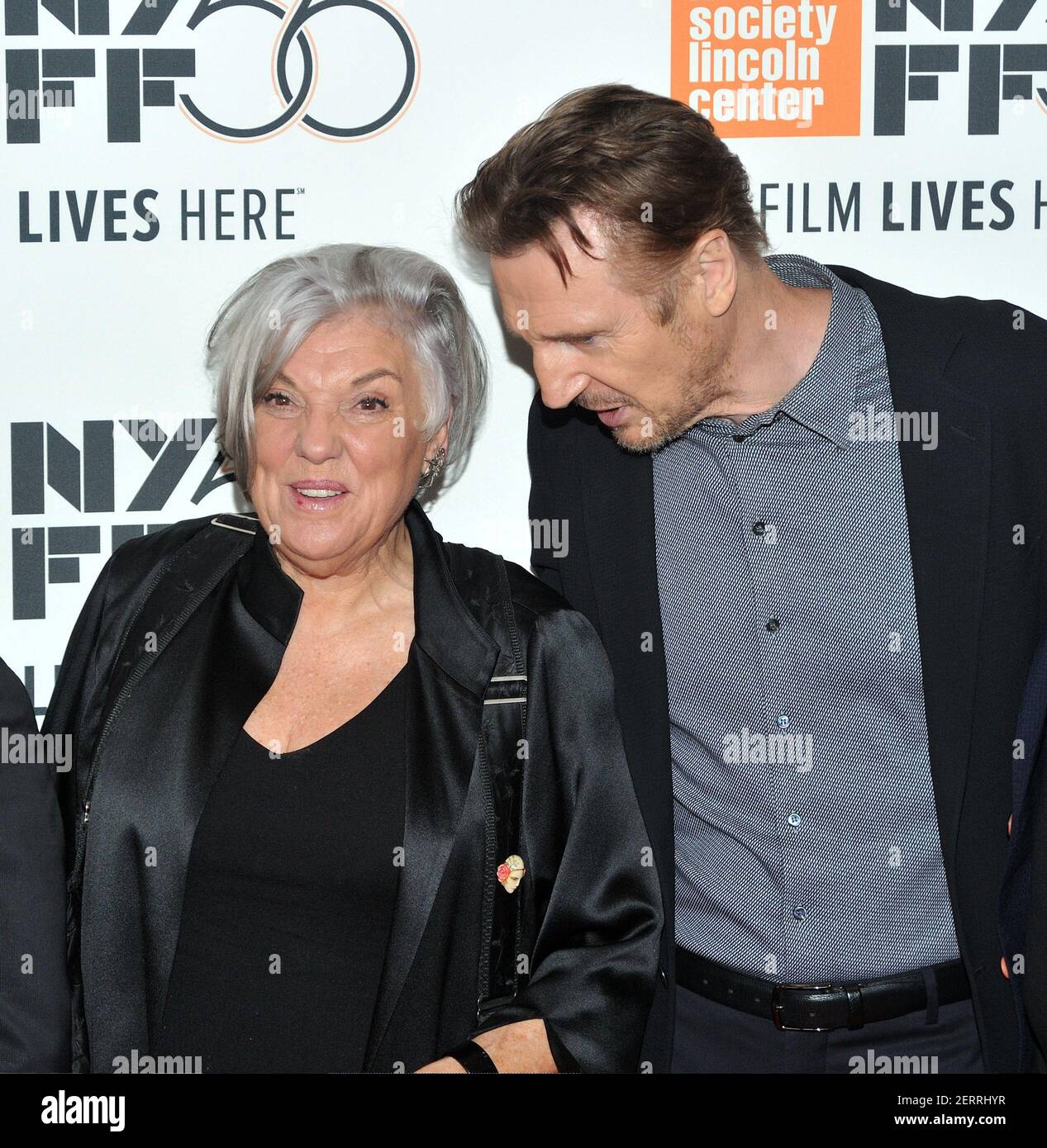 L-R: Actors Tyne Daly and Liam Neeson attend the North American ...