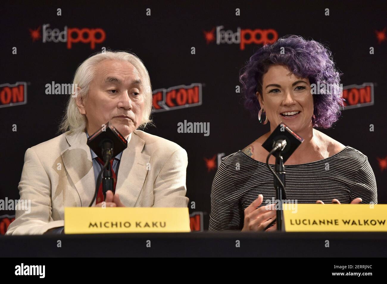 NEW YORK - OCTOBER 4: (L-R) Physicist Michio Kaku and Astronomer ...