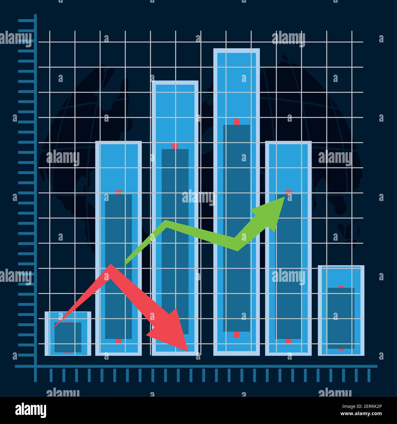 Economy recovery chart arrow Stock Vector Images - Alamy