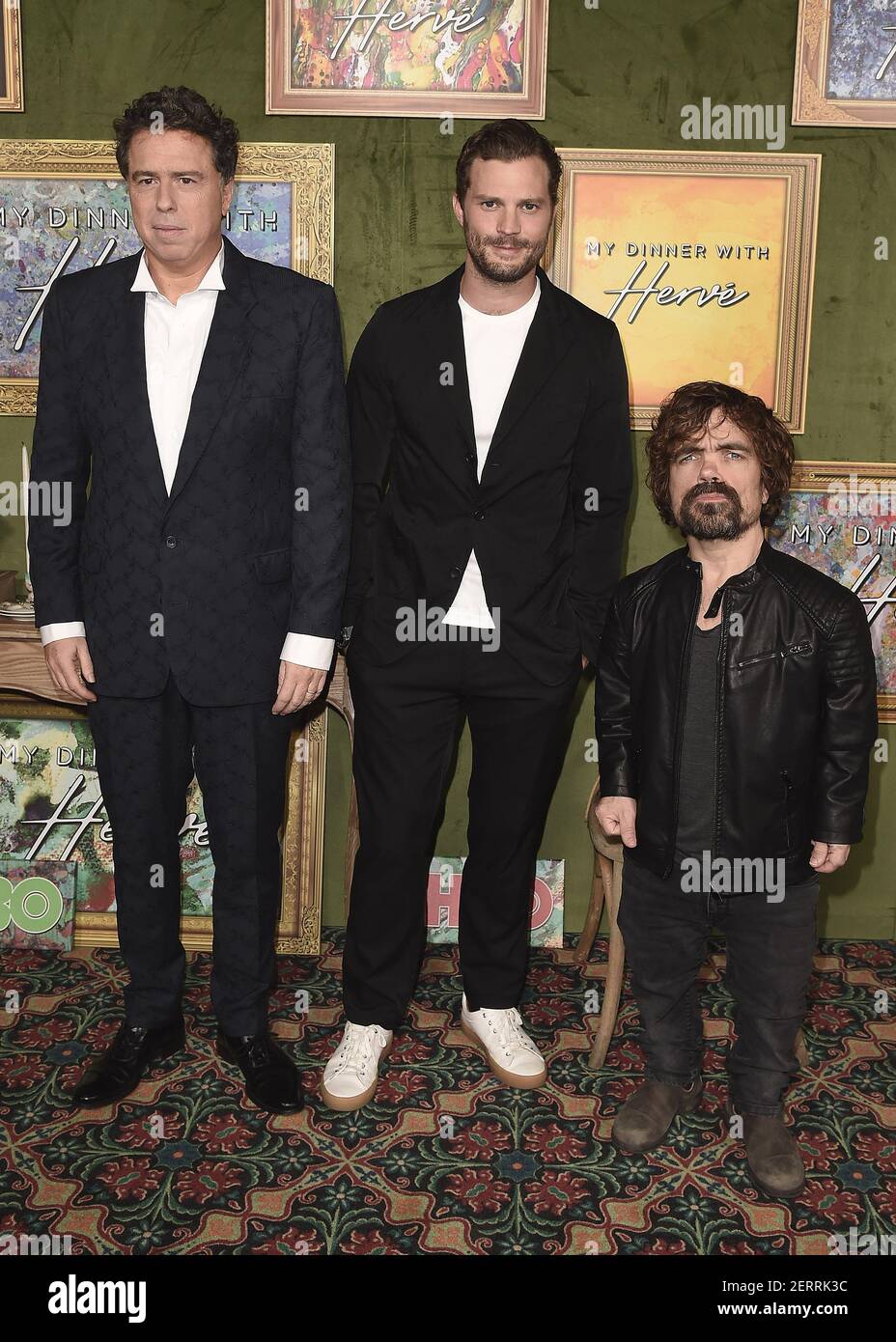 LOS ANGELES, CA - OCTOBER 4: Sacha Gervasi, Jamie Dornan and Peter ...